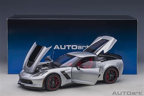 Silver Chevrolet Corvette C7 Z06 Blade Silver AUTOart 71258 Scale 1 18