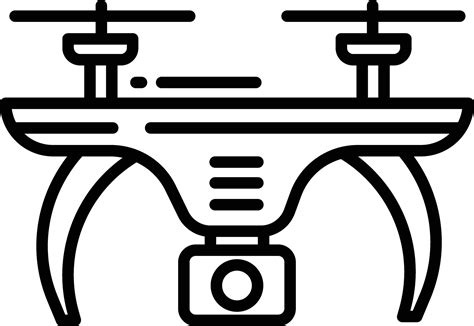 Drone Outline Illustration 45616583 Vector Art At Vecteezy