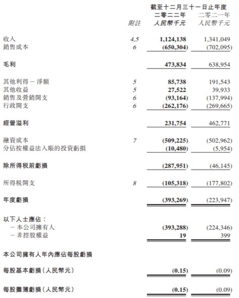 首创钜大2022年拥有人应占亏损393亿元，同比扩大753 年报快讯人民币集团年内