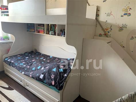 Кровать двухярусная — купить в Красноярске Состояние Б у Детские