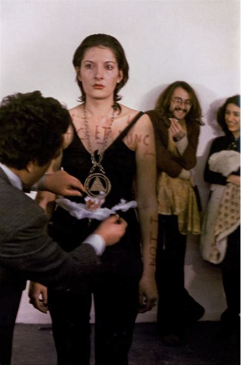 Interesting Green Marina Abramovic A Performance Artist In Rhythm 0 1974