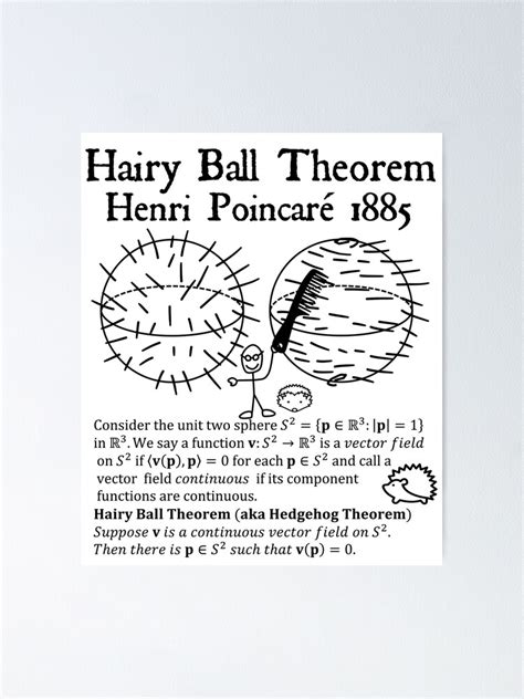 Hairy Ball Theorem Henri Poincare Algebraic Topology Vintage Math