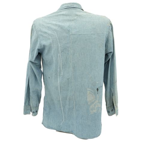 Original Us Wwii Navy Dungaree Trousers And Chambray Shirt As Seen