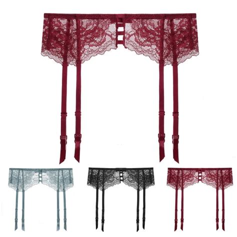 Travelwant Lace Garter Beltssexy Mesh Suspender Belt With Four Straps