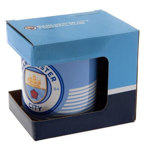 Standard Mugs Manchester City Fc Linear Design Ceramic Coffee Mug