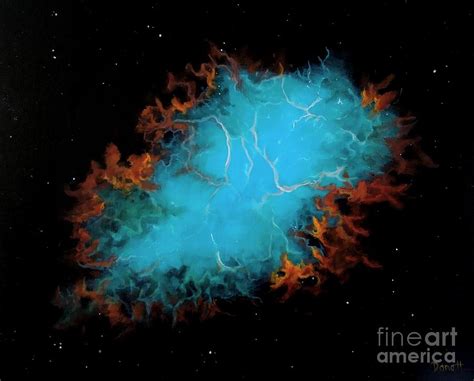 Crab Nebula Painting By Danett Britt Pixels