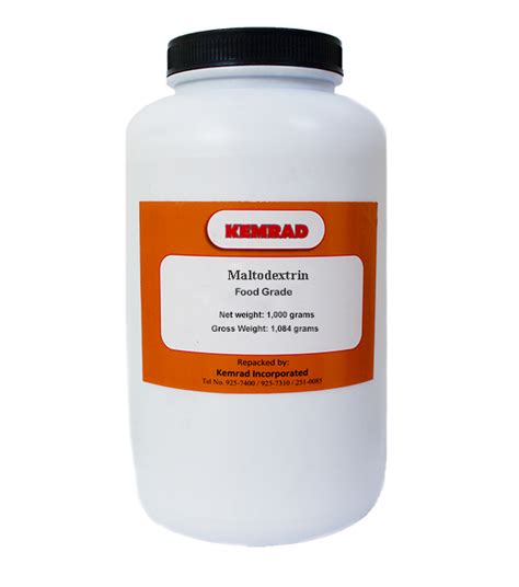 Kemrad Maltodextrin Food Grade Net Weight 1000 Grams Lazada PH