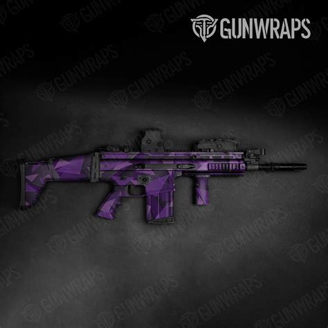 Trigon Elite Purple Gun Skin Vinyl Wrap For Tactical