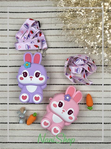 کیف سیلیکونی عروسکی طرح خرگوش