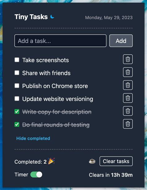 Tiny Tasks V130 — Tiny Tasks Buymeacoffee