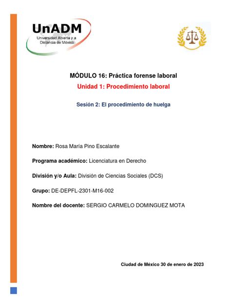 MÓdulo 16 Práctica Forense Laboral Pdf Acuerdo Colectivo Derecho