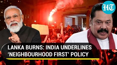 Sri Lanka Crisis India Backs Democracy Ex Pm Rajapaksa ‘flees To