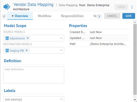 Create A Data Mapping Talend Data Catalog Help