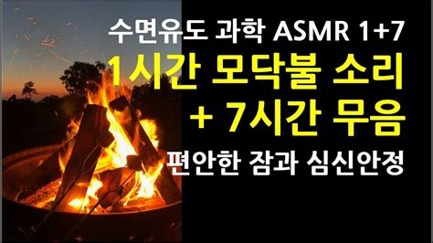 수면유도 과학 Asmr 17 1시간 모닥불 소리 7시간 무음 And 블랙화면 잠오는 소리 장작타는 장작불 타는 소리