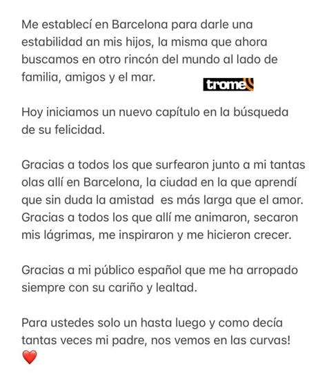 Shakira Abandona Barcelona Y Emite Comunicado Rumbo A Miami Hijos El
