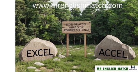 Excel Or Accel What Is The Correct Spelling Mr English Match
