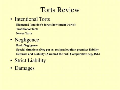 Ppt Intentional Torts And Defamation In Private Law Powerpoint