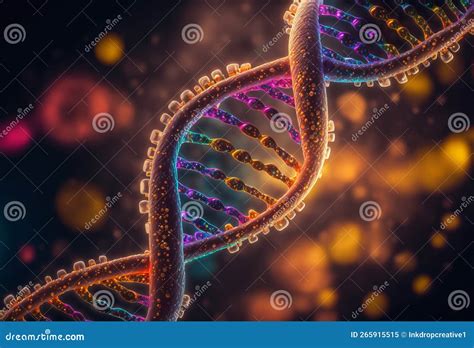 Molecule Of Dna Generative Ai Illustration Royalty Free Cartoon 264493322