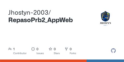 GitHub Jhostyn 2003 RepasoPrb2 AppWeb