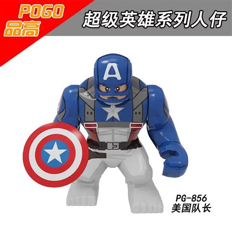 Pg8262 Movie Series Superhero Big Man Black Panther Captain America Red