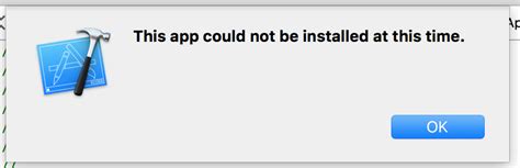 Ios Xcode This App Could Not Be Installed At This Time Stack