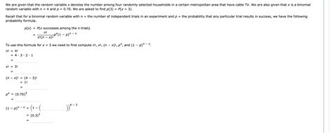 solved random variable with n 4 ﻿and p 0 70 ﻿we are asked