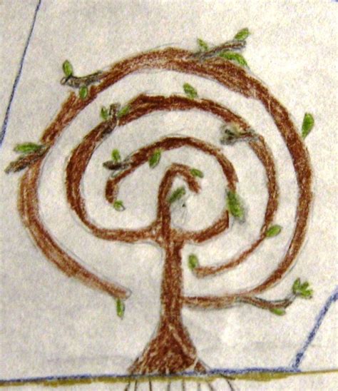 Diy Labyrinth Tree Drawing