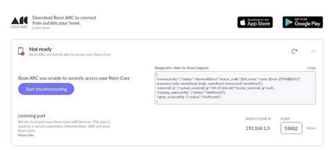 Roon Arc Unable To Connect To Roon Core Huawei Optixstar Eg8145x6 Arc Port Forwarding Help