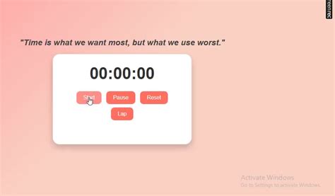 Sreenithi Ramu On Linkedin Webdevelopment Programming Javascript Html Css Stopwatch