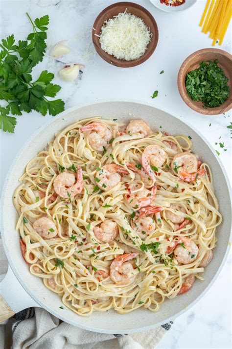 Shrimp Scampi Alfredo Recipe Girl®