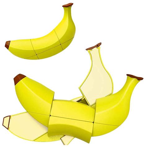 Set 3 X Cub Rubik 2x2x3 Stickerless Model Fruct Galbenrosu Emagro