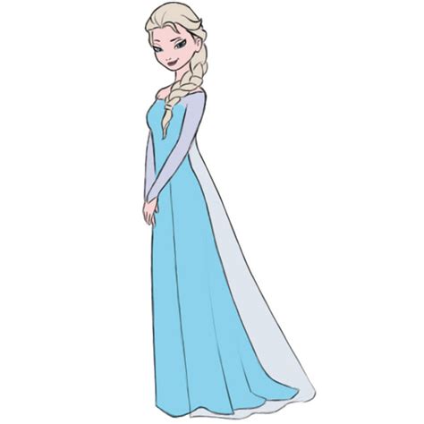 How To Draw Elsa Easy Drawing Art