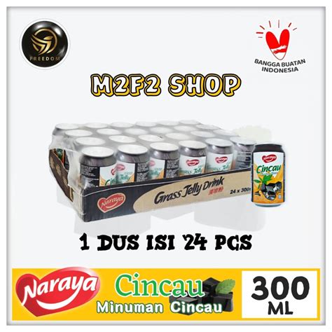 Naraya Grass Jelly Drink Can Minuman Rasa Cincau Kaleng 300 Ml