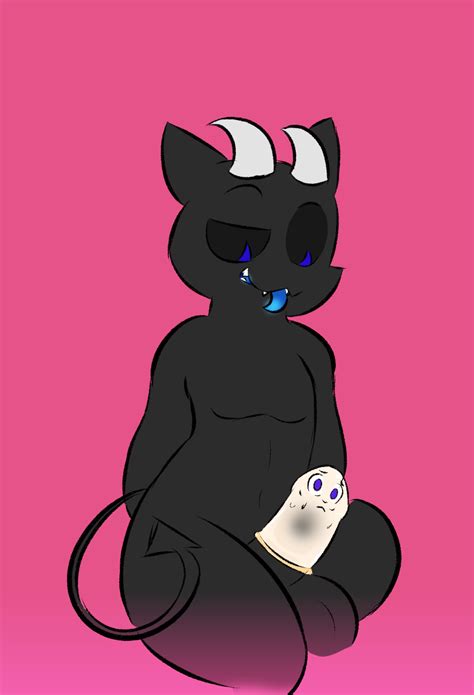 Rule 34 After Transformation Anthro Black Sclera Condom Demon
