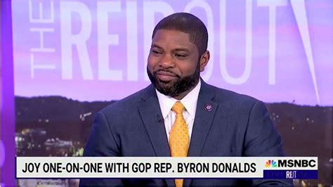 Rep Byron Donalds Spars With Msnbcs Joy Reid Over Voting Record