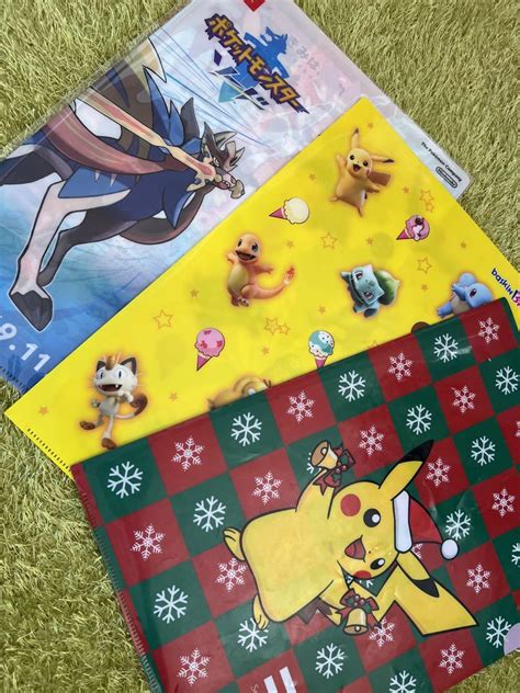 ポケットモンスター クリアファイル 3枚セット メルカリ