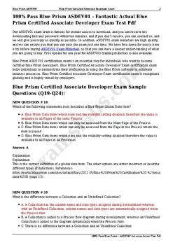 100 Pass Blue Prism ASDEV01 Accurate Actual Test Pdf By Bus Pop