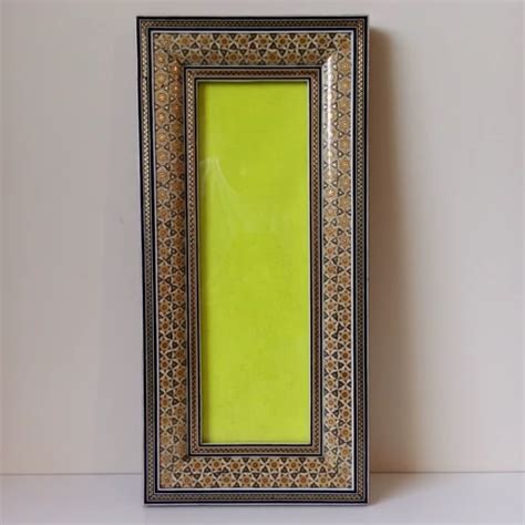 خرید و قیمت قاب خاتم کاری اعلاء سایز 18 در 38 سانتی متر از غرفه صنایع