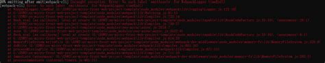 Uncaught Exception Error No Such Label EmitAssets For WebpackLogger TimeEnd Issue