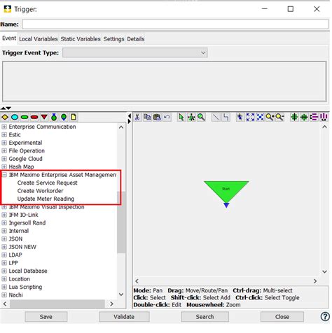ibm maximo trigger actions