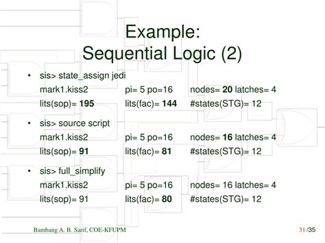 ppt logic synthesis using sis powerpoint presentation free download