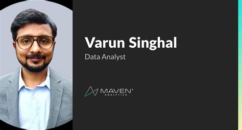 Varun Singhals Data Analytics Profile Maven Analytics
