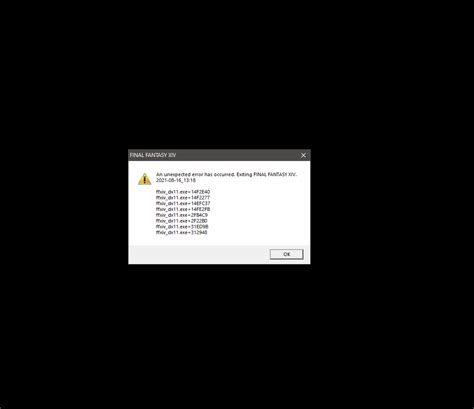 Help Game Keeps Crashing R Ffxiv