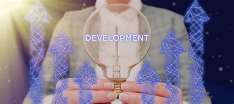 inspiration showing sign development word written on a cycle in which