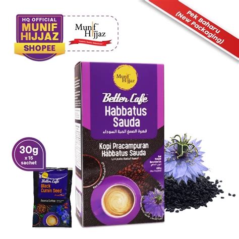 Munif Hijjaz Better Cafe Kopi Habbatus Sauda Black Cumin Seed Coffee