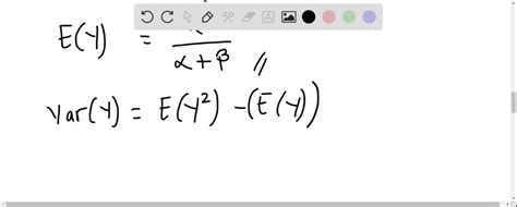 Solvedlet πfollow A Beta α β Model Formulas For The Mean Mode