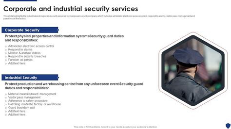 Security Officer Service Company Profile Corporate And Industrial