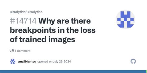 Why Are There Breakpoints In The Loss Of Trained Images · Issue 14714
