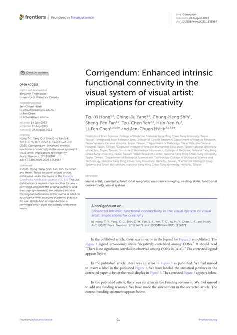 pdf corrigendum enhanced intrinsic functional connectivity in the