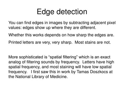 PPT Edge Detection PowerPoint Presentation Free Download ID